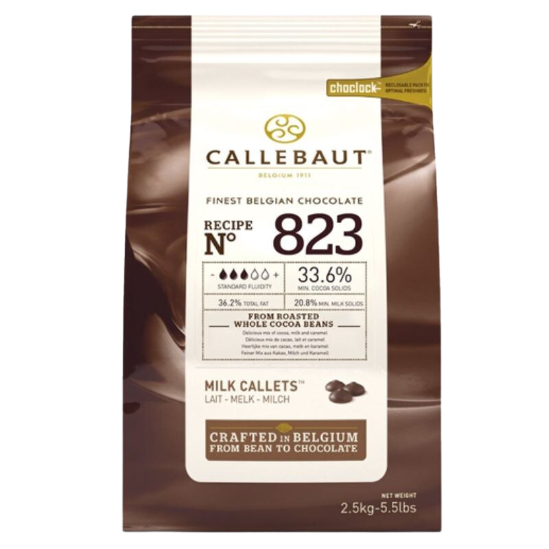 Chocolate Callets Milk-Cocoa 33% Callebaut - Mason Foodservice