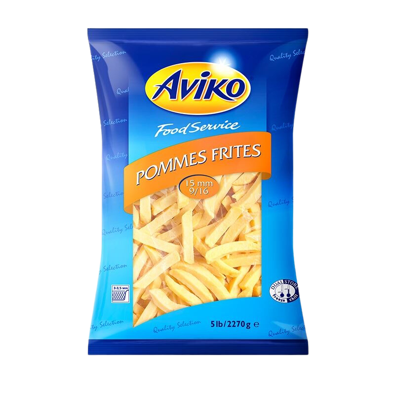 BAG Aviko Chips 9/16 (15mm) x 2.27kg - Mason Foodservice