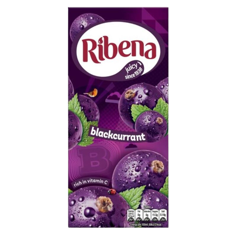 Ribena Blackcurrant Cartons - Mason Foodservice