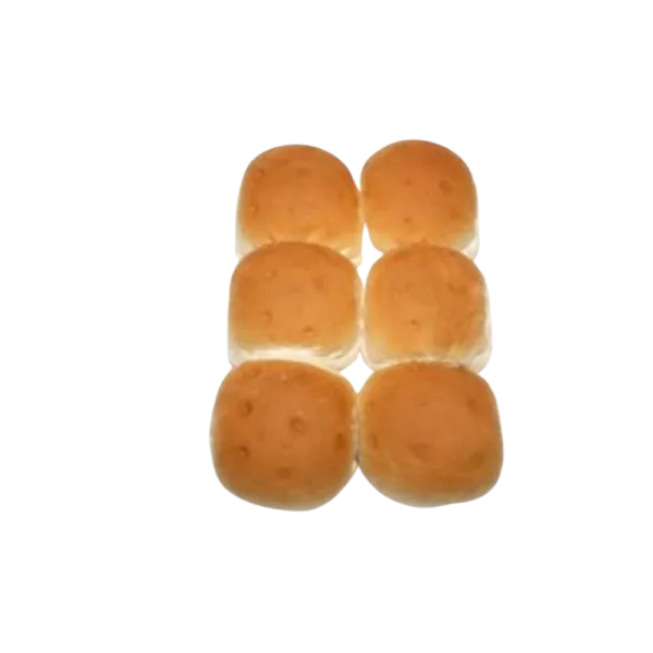380 White Farmers Baps 6pk - Mason Foodservice